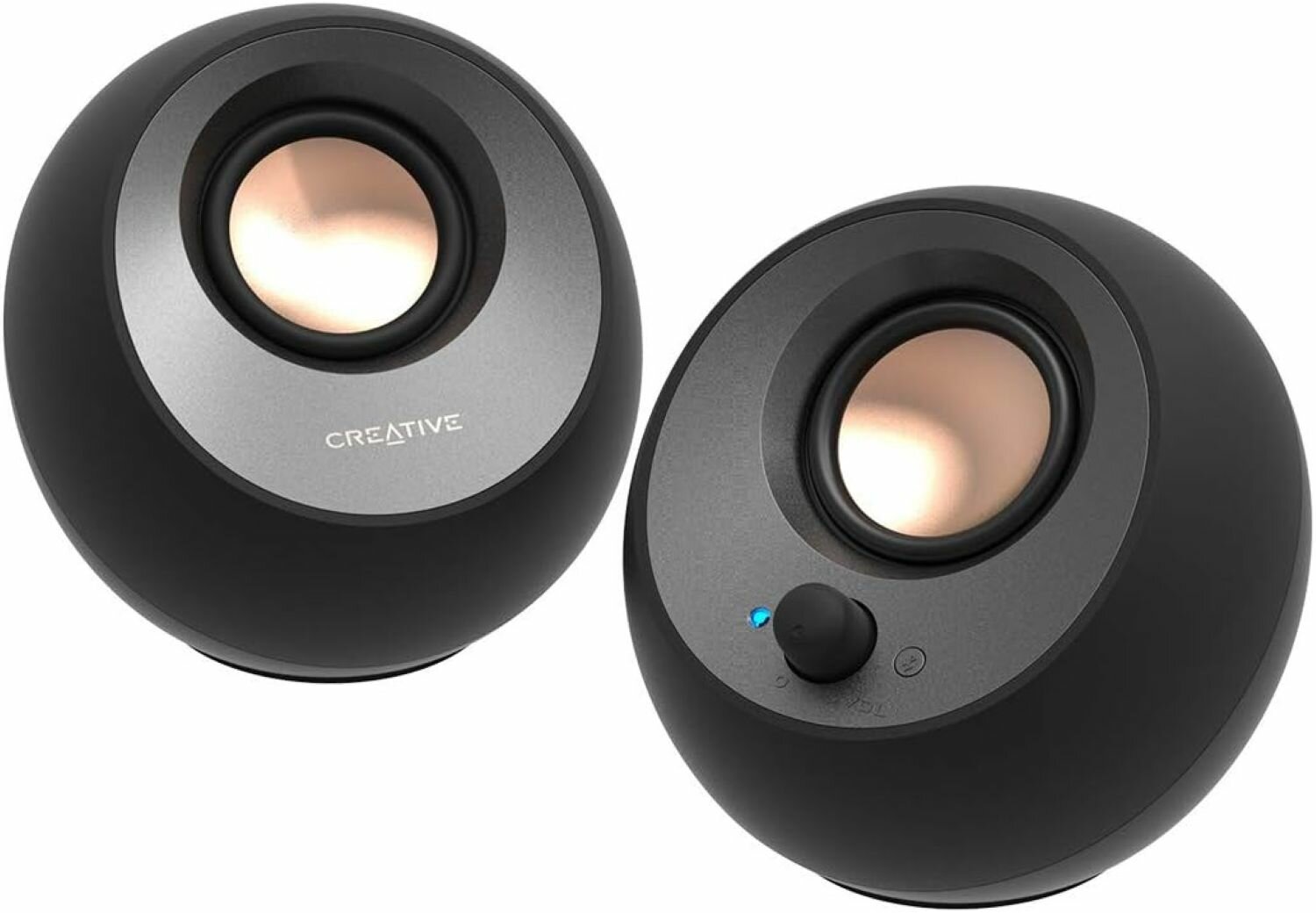 Динамики Creative Pebble, USB-C, 8 Вт RMS, 16 Вт пик, Bluetooth 5.0