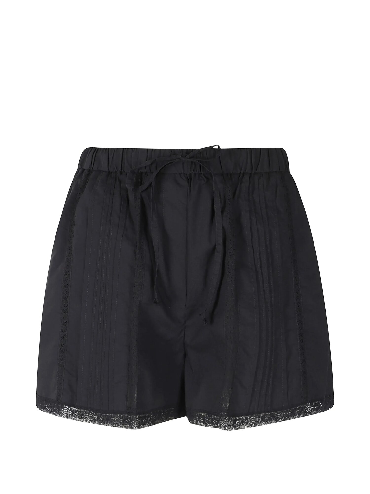 Шорты Lace-trim pintuck-detail shorts