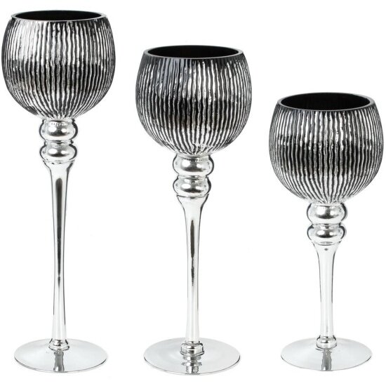 Набор Remeco Collection из 3-х подсвечников, L33 W16 H45,5 см (818066)