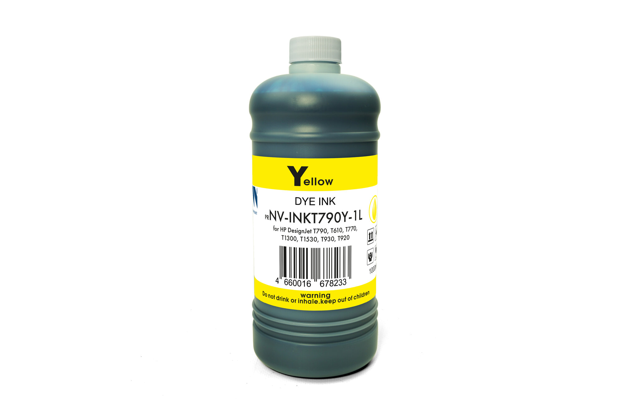 Чернила NV Print NV-INKT790Y-1L для HP DesignJet желтые 1000 мл