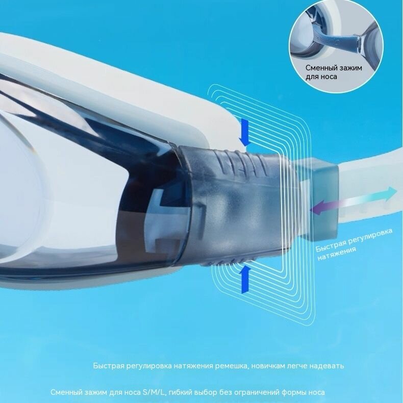 Speedo Очки для плавания, новые оттенки 2026, антизапотевание — фото 1
