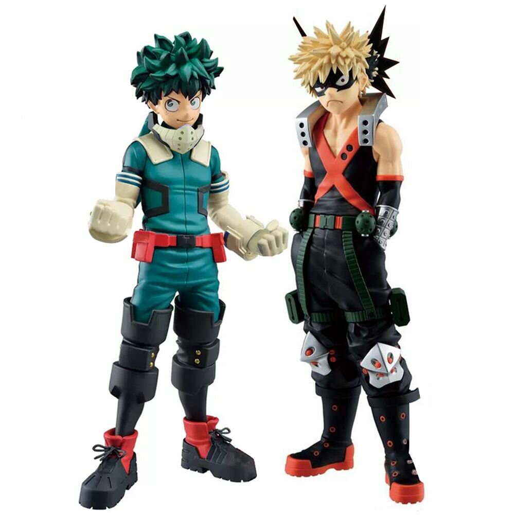 Фигурок Моя геройская академия, Бакуго Катсуки, Изуку Медория/My Hero Academia Bakugou Katsuki figure, Midoriya Izuku action figurine(2 шт,17cm)игрушки, Настольные украшения