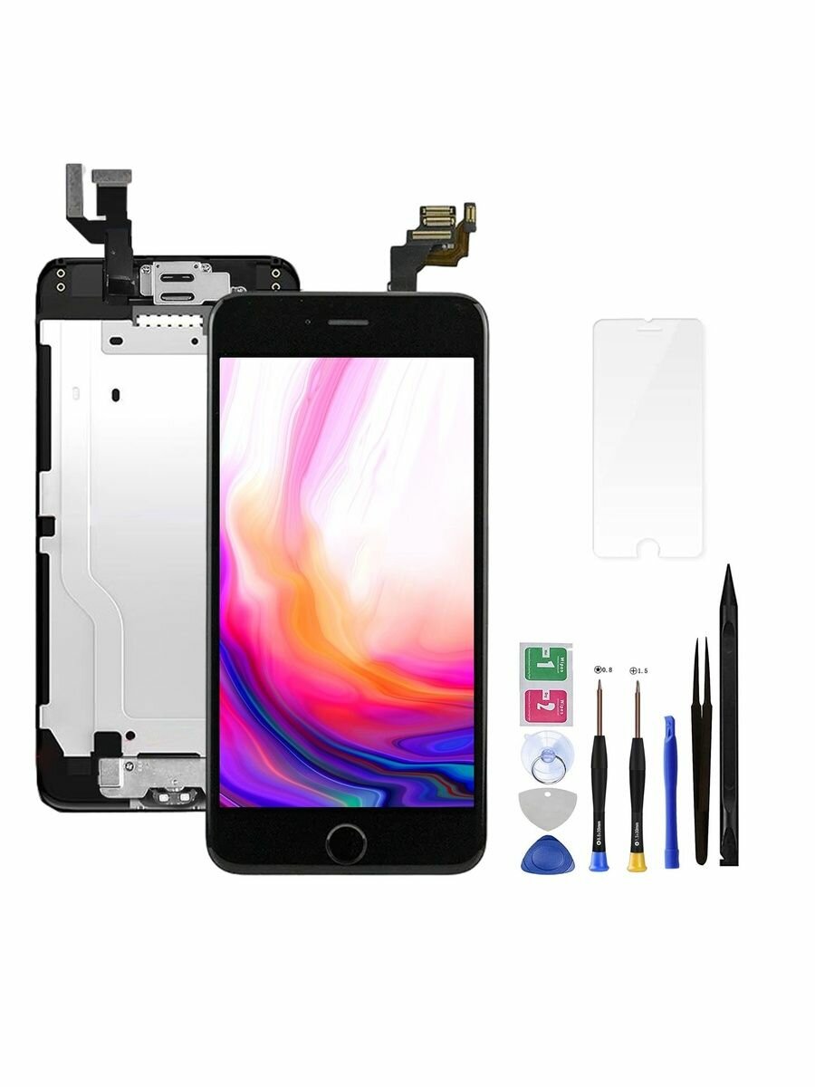 Замена экрана для iPhone 6 комплект для замены ЖК-дисплея и цифровой дисплей в сборе для iPhone 6 4,7 дюйма, модели A1549, A1586, A1589 с инструментами для ремонта