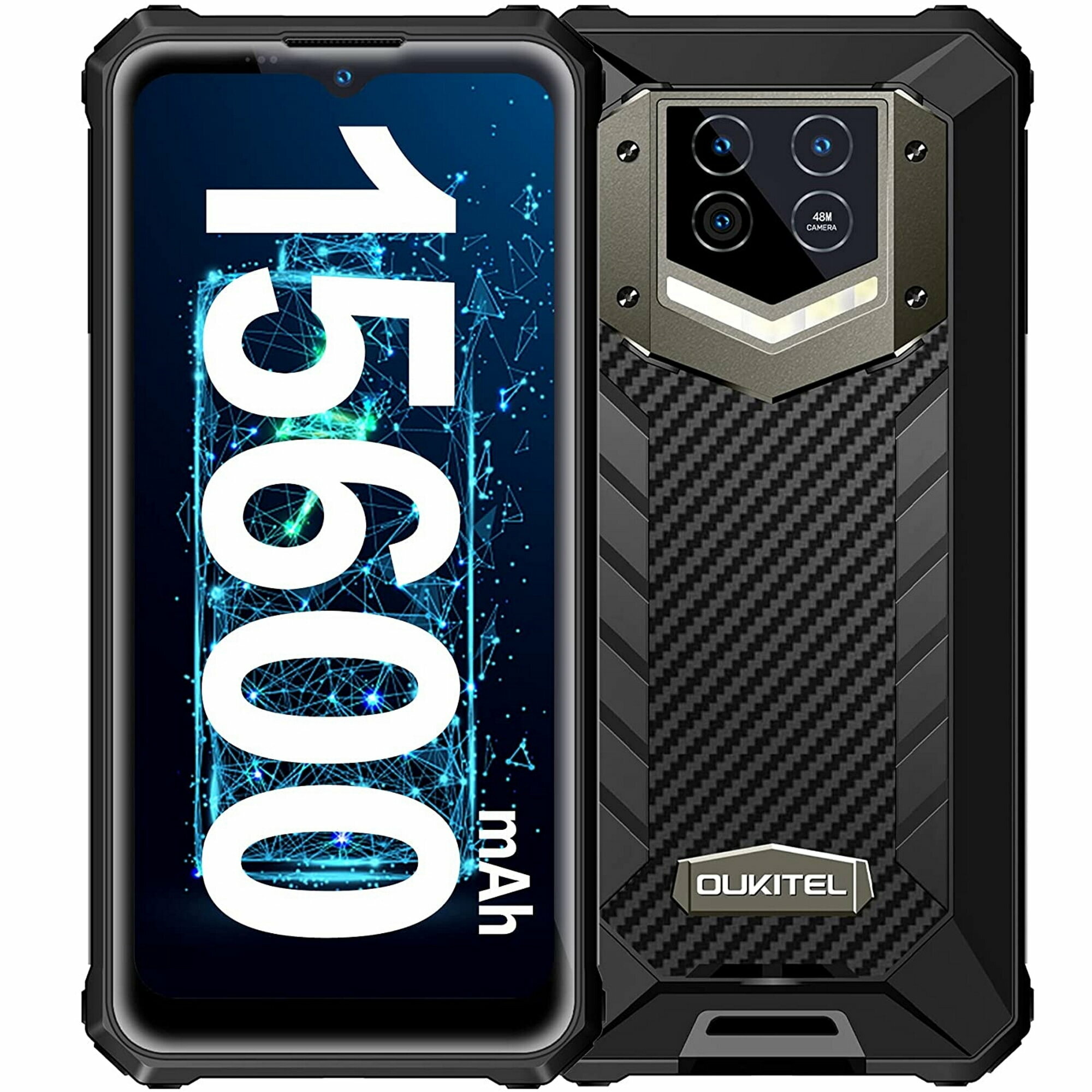 Смартфон Oukitel WP15, 8ГБ/128ГБ, Android 11, экран 6.5", 2 камеры