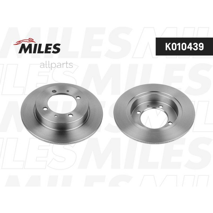 MILES K010439 Диск тормозной MITSUBISHI CARISMA 95>03 R14/VOLVO S40/V40 95>03 задний