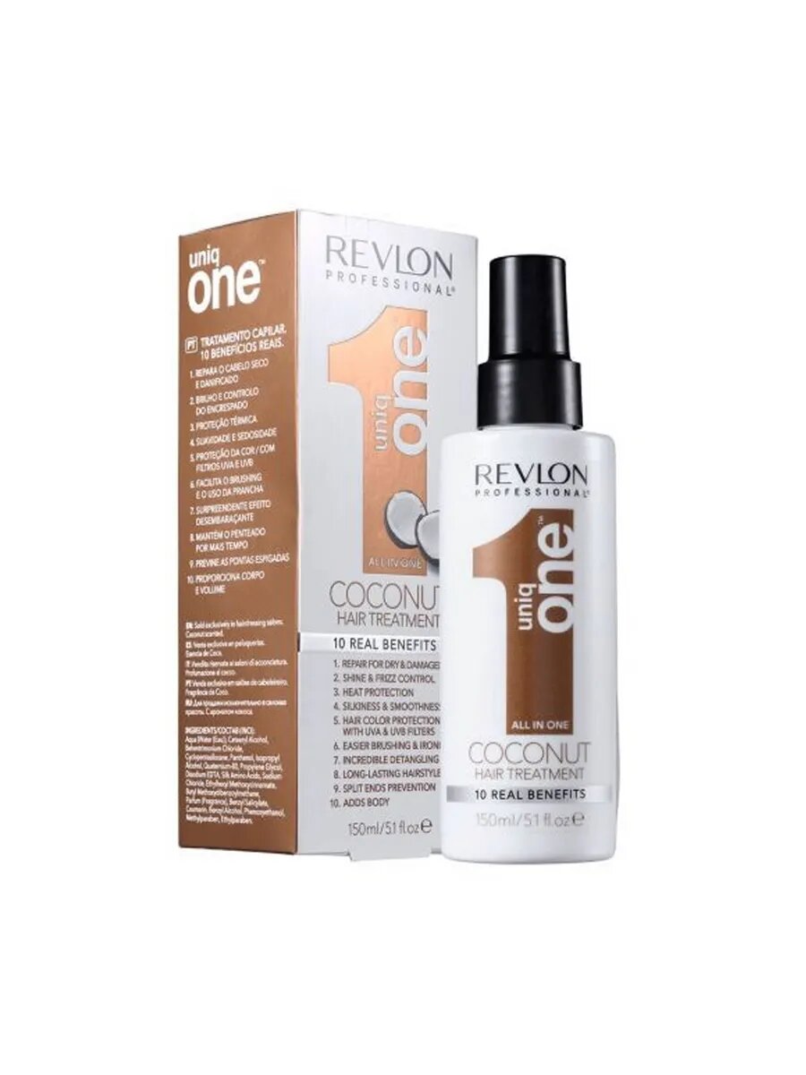 REVLON Uniq One Coconut Универсальный уход за волосами с ароматом кокоса, 150 мл