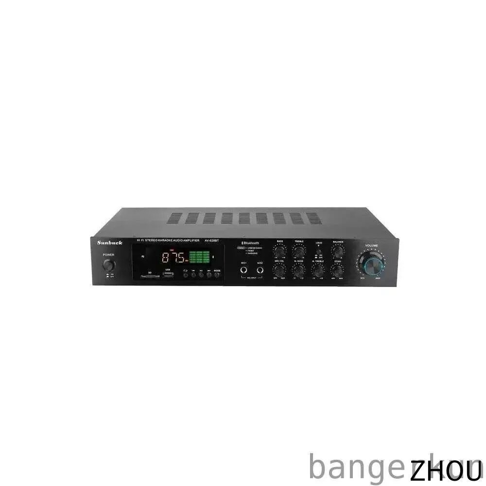 Пятиканальный усилитель звука Sunbuck AV-628BT / Усилитель мощности для колонок Bluetooth 5.0