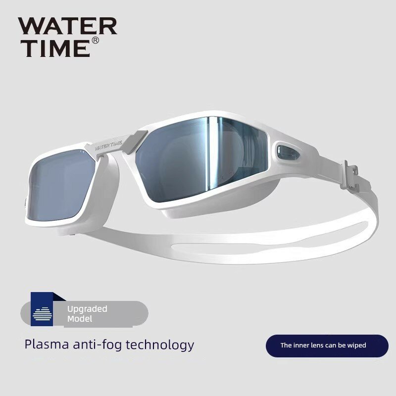 Очки для плавания WaterTime, водонепроницаемые, с защитой от запотевания, высокой четкости, женские, с комплектом
