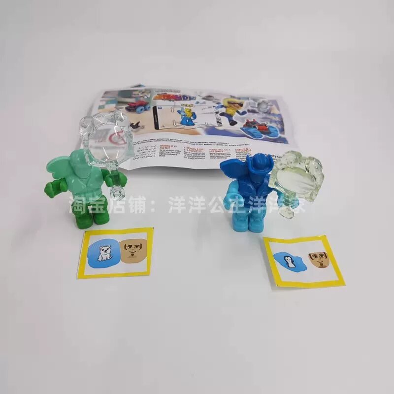 Яйцо Kinder Surprise 2022 с маленькими игрушками внутри, индийская версия для мальчиков Синие и зеленые люди, 1 комплект
