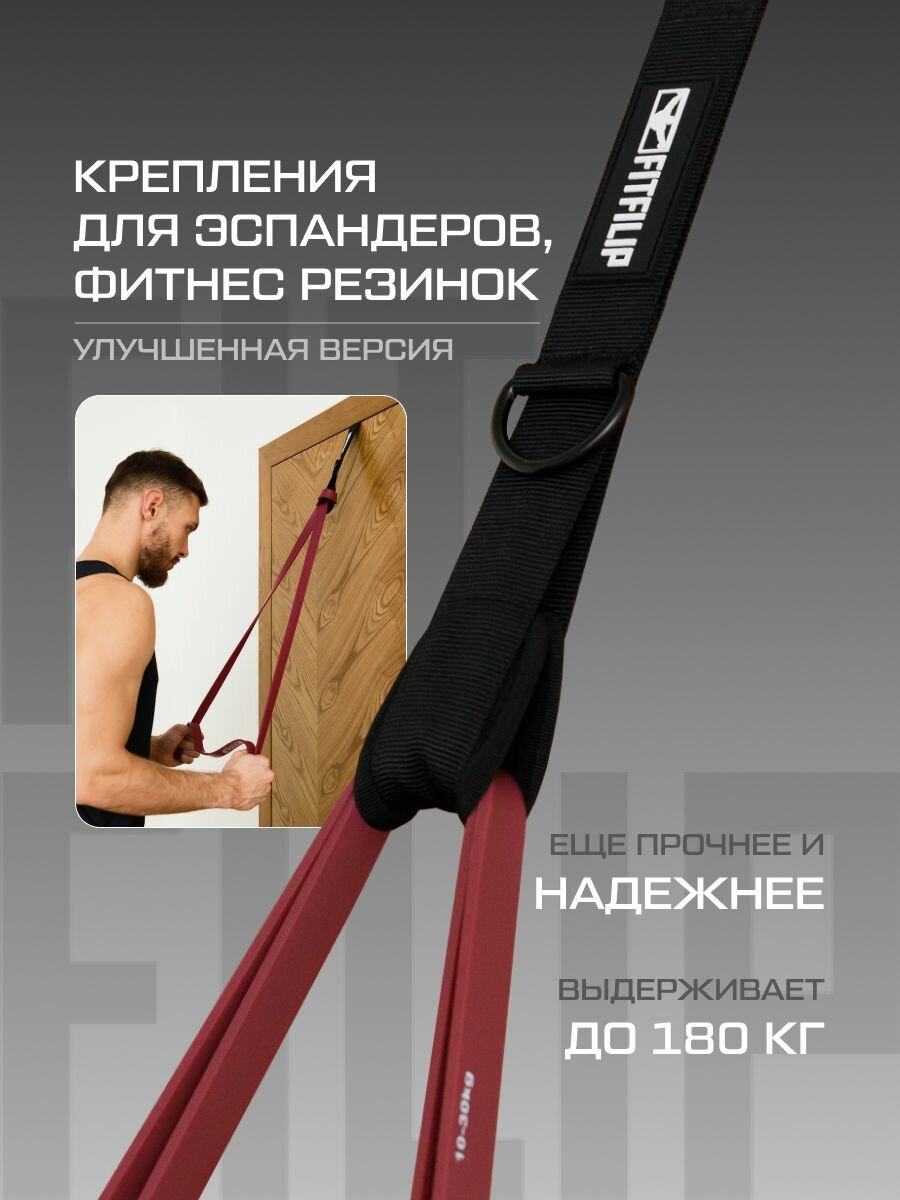 Фиксатор для эспандеров и жгутов дверной якорь резинки для фитнеса тренажёр для дома