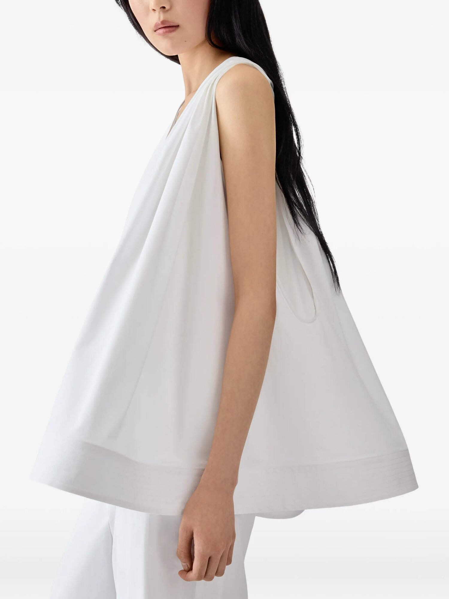 Топ Jacquemus The Norma, размер 40 EU, бежевый/белый — фото 1