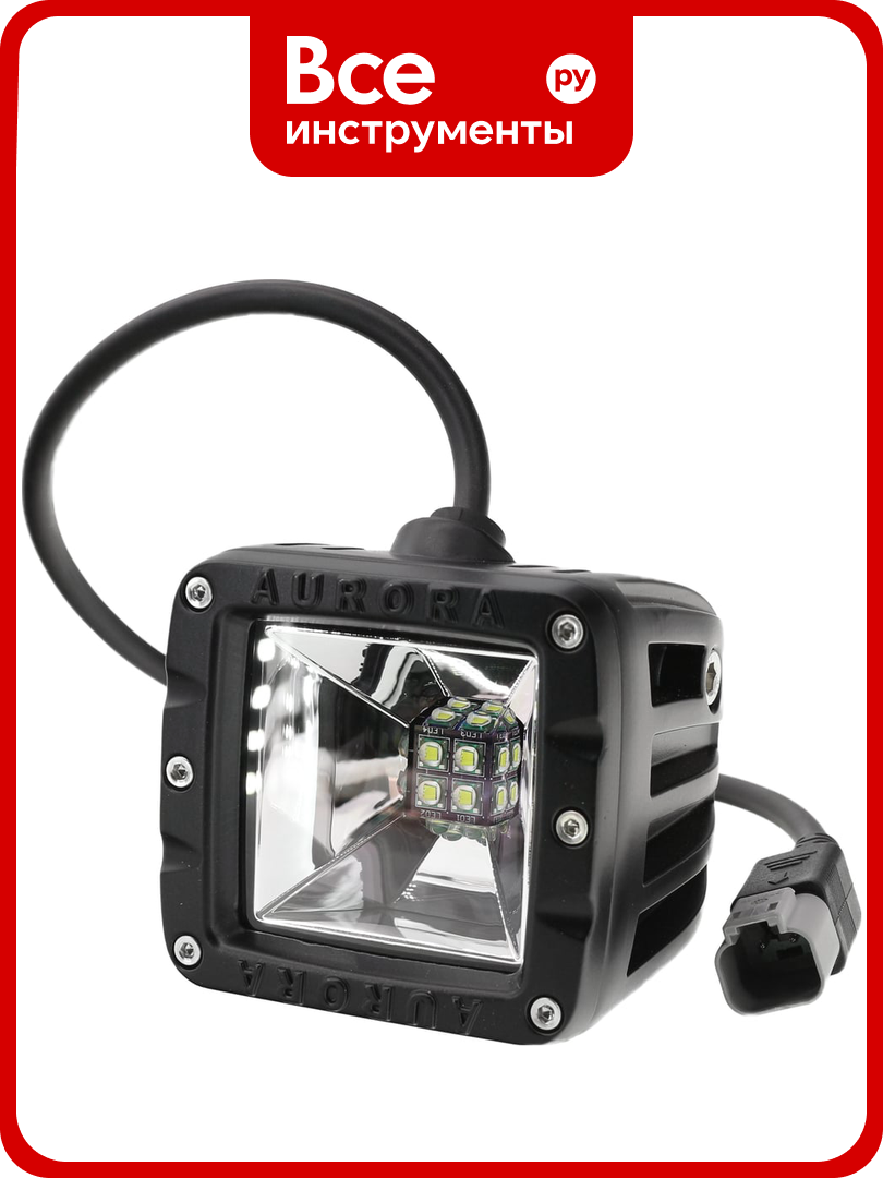 Светодиодная фара Aurora alo-2-e12t 40w 9v-36v 9864 LED из алюминия и поликарбоната защита IP69K световой поток