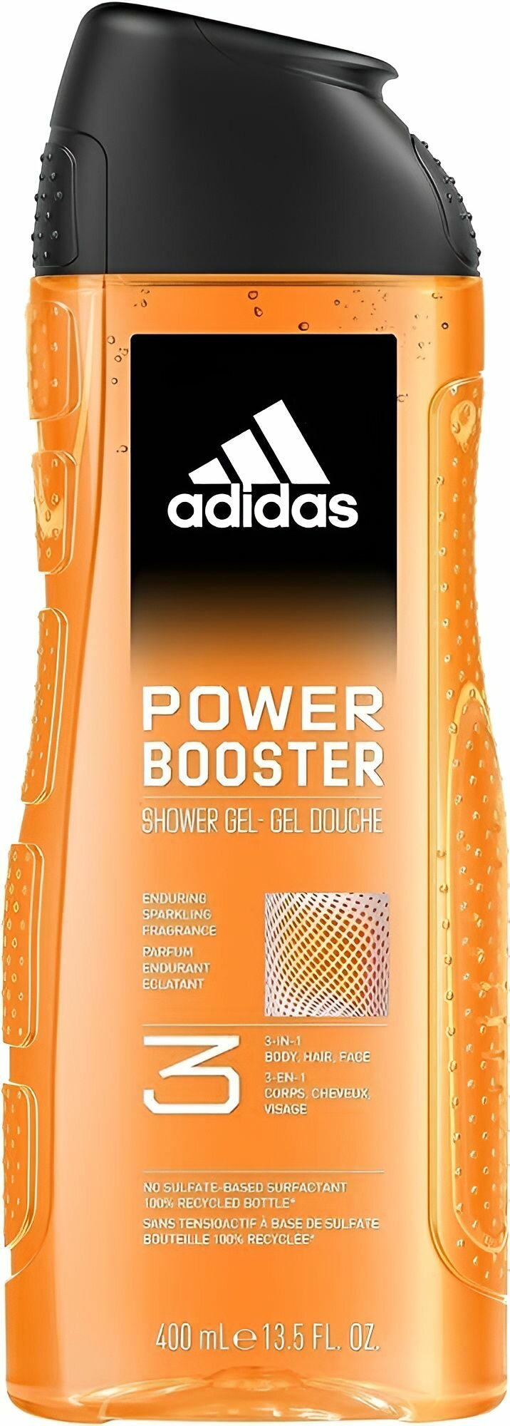Гель для душа Adidas Power Booster Man, мужской, для всех типов кожи