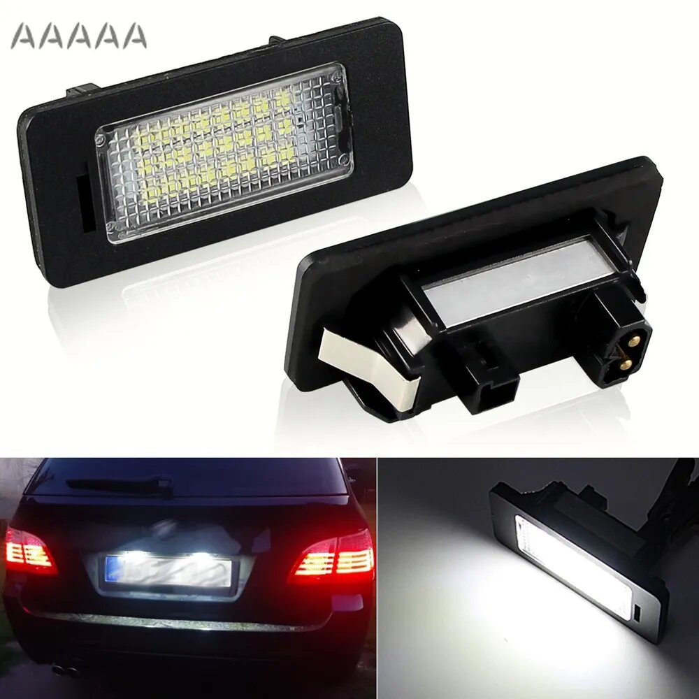2 шт. фонарь заднего номерного знака ,12v, белые Подходит для BMW E39 E60 E82 E90 E92 E93 M3 E39 E60 E70 X5 E60 E61 M5 E88, фонари освещения номерного знака