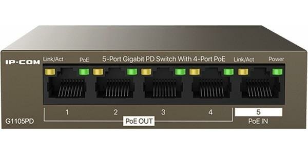 Коммутатор 5PORT 10/100/1000M 4POE G1105PD IP-COM