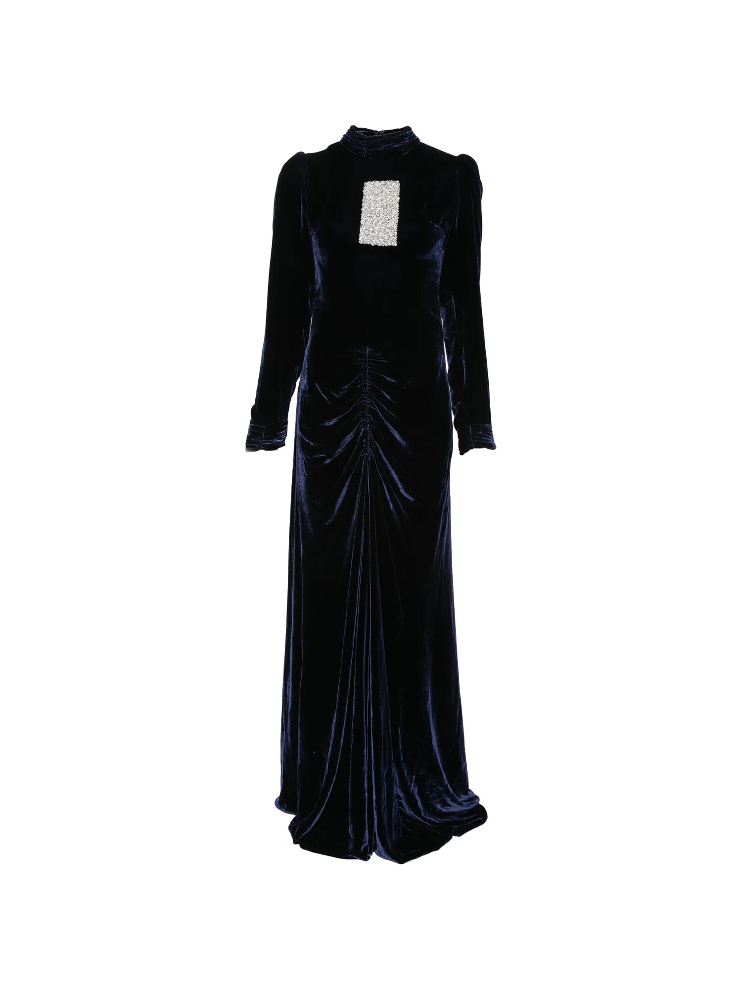 Платье Embellished ruched maxi dress
