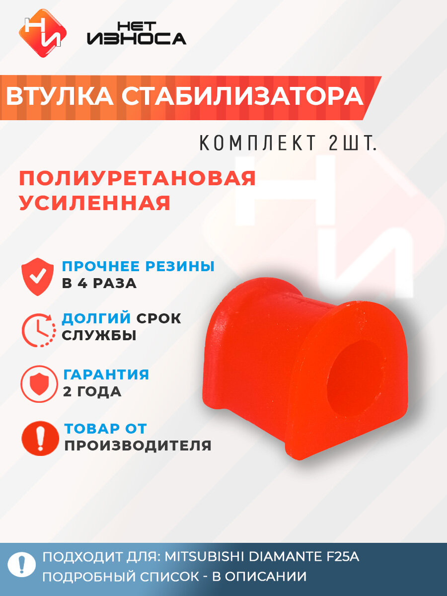 Втулка стабилизатора задняя полиуретановая NB256-2 ID 19мм