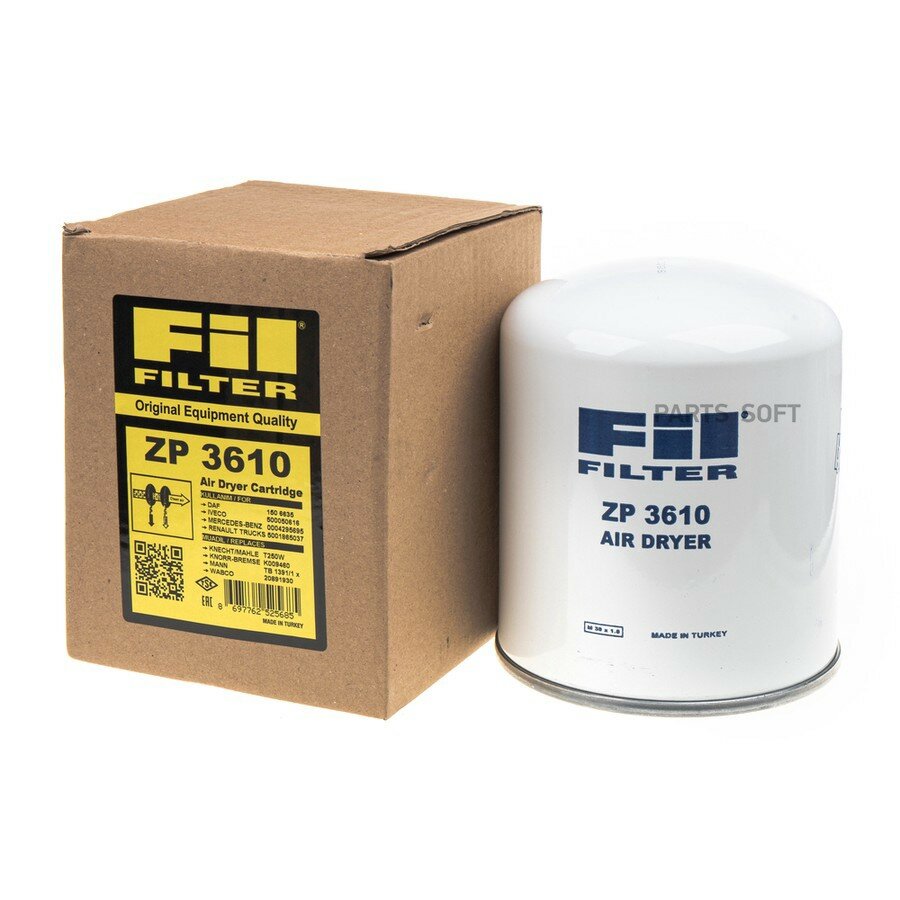 Фильтр влагоотделителя FORD/MB/VOLVO M39*1.5 14BAR, FIL FILTER, ZP3610 от официального дистрибьютора, FIL FILTER, артикул ZP3610