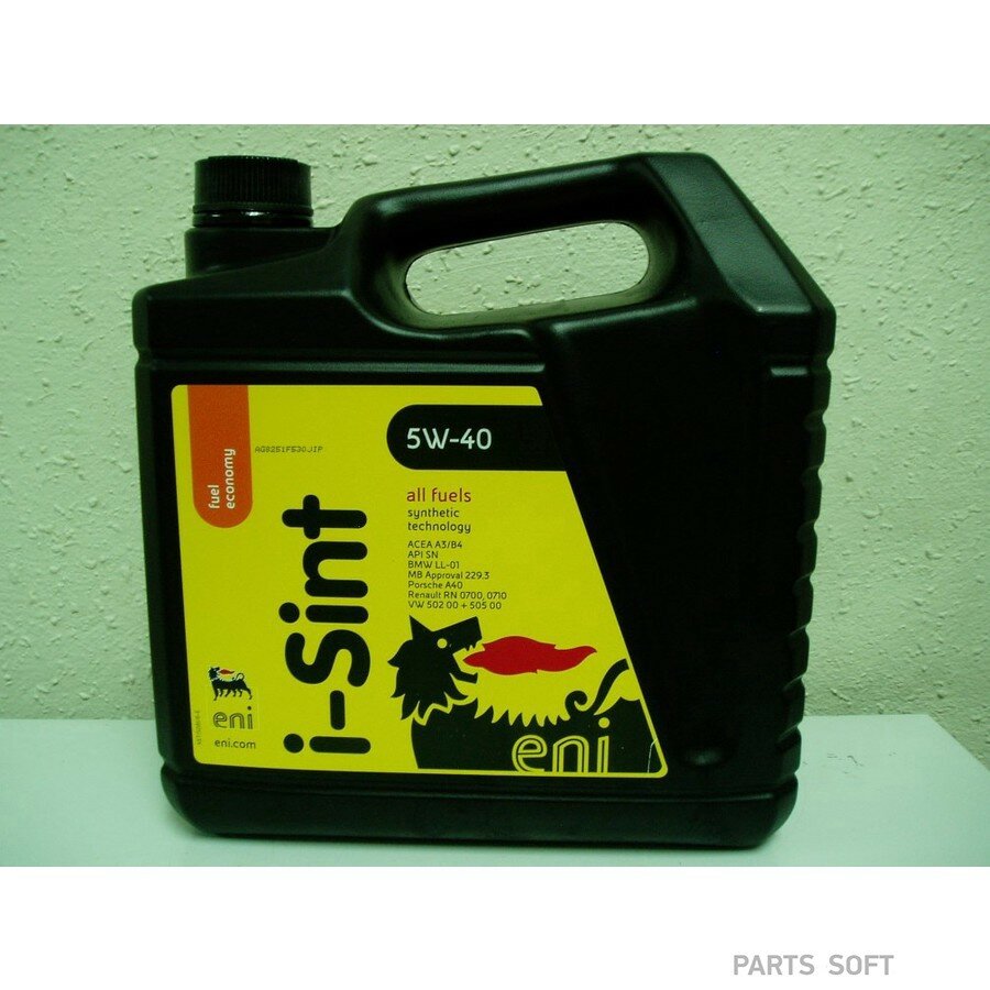 РР°СЃР»Рѕ РРѕС‚рѕсђрѕрѕрµ ENI i-Sint СЃРёРЅС‚РµС‚РёС‡РµСЃРєРѕРµ 5W-40 SN 4Р». от официального дистрибьютора, ENI, артикул 8423178011067