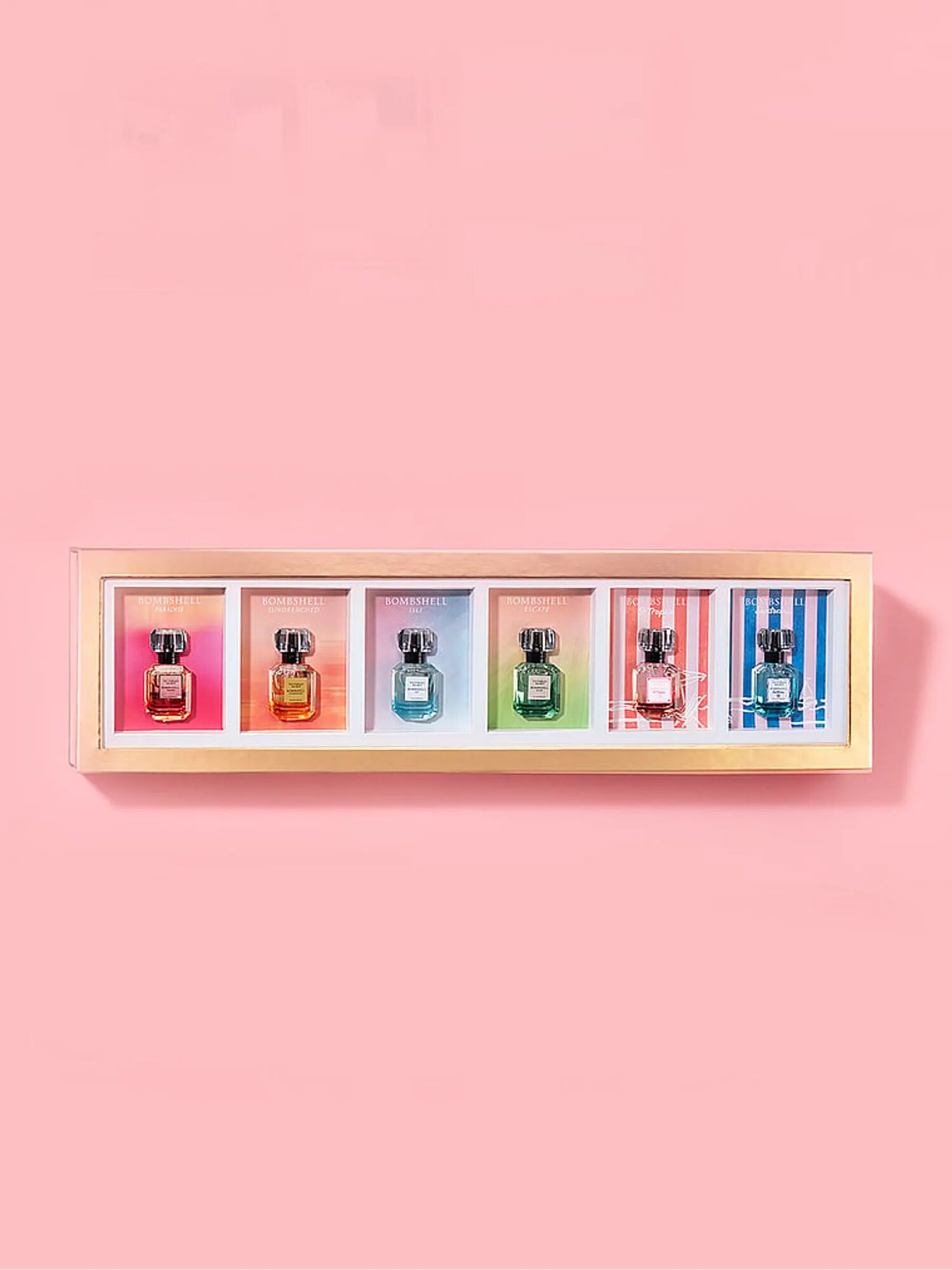 Victoria's Secret Подарочный набор из 6 миниатюрных флаконов парфюмерной воды Bombshell Summer Favorites