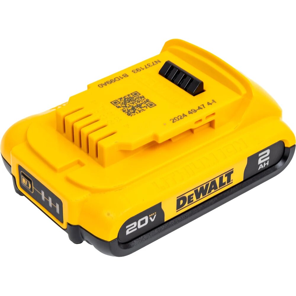 Аккумулятор Dewalt DCB203-A9, литий-ионный, 20В, слайдер, без эффекта памяти — фото 1