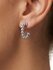 Серьги одиночные LU Jewel, размер 18 мм, серебристый