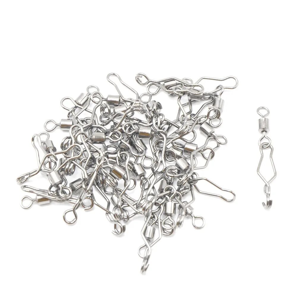 Быстросъемные рыболовные клипсы из нержавеющей стали 30 шт. 8--30pcs