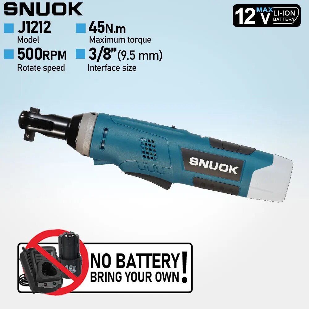 Трещоточный гайковерт SNUOK J1212 12В 45Н. м
