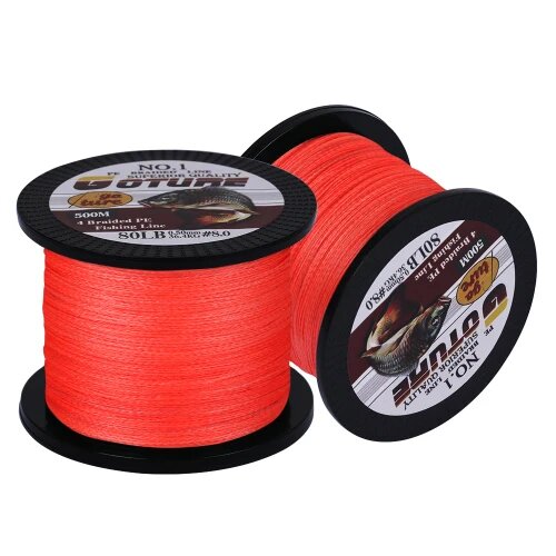 Goture Плетенка 1000м, 0.18mm, 20LB, Оранжевая