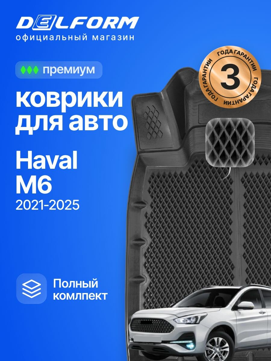 Коврики для автомобиля Хавал М6 2021-2024, коврики для автомобиля Haval M6