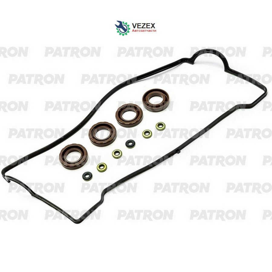 PATRON PG1-6051 Комплект прокладок клапанной крышки (резина) Geely MK, LC-Cross 1.3, 1.5 (4A-FE, MR479Q)