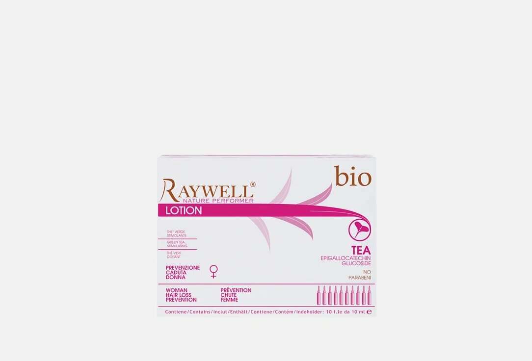 Raywell Bio Tea Лосьон против выпадения волос 10шт