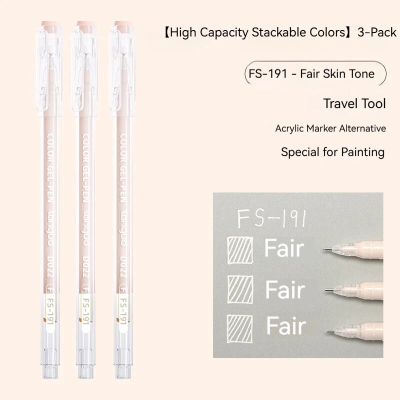 LANGUO гелевые ручки для рисования 3-15 шт. Белый, 3pcs White
