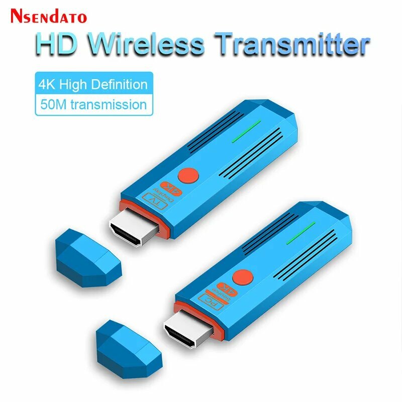 Nsendato HDMI передатчик 4K, 50м, USB Cable, 1 TX 1 RX