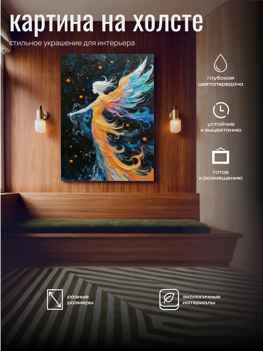 Картина на холсте Ангел 50x70 см