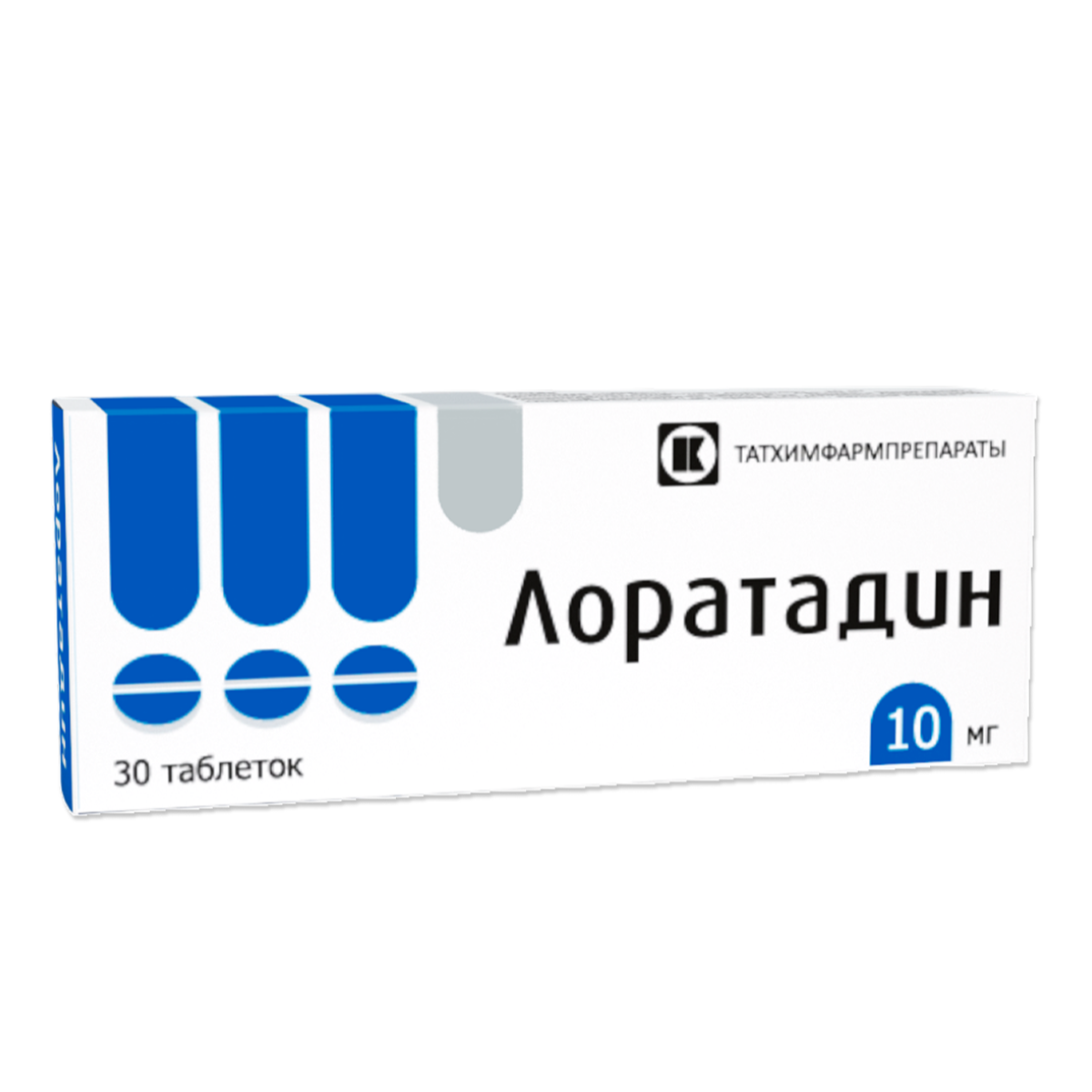Лоратадин, таблетки 10 мг (Татхимфармпрепараты), 30 шт.