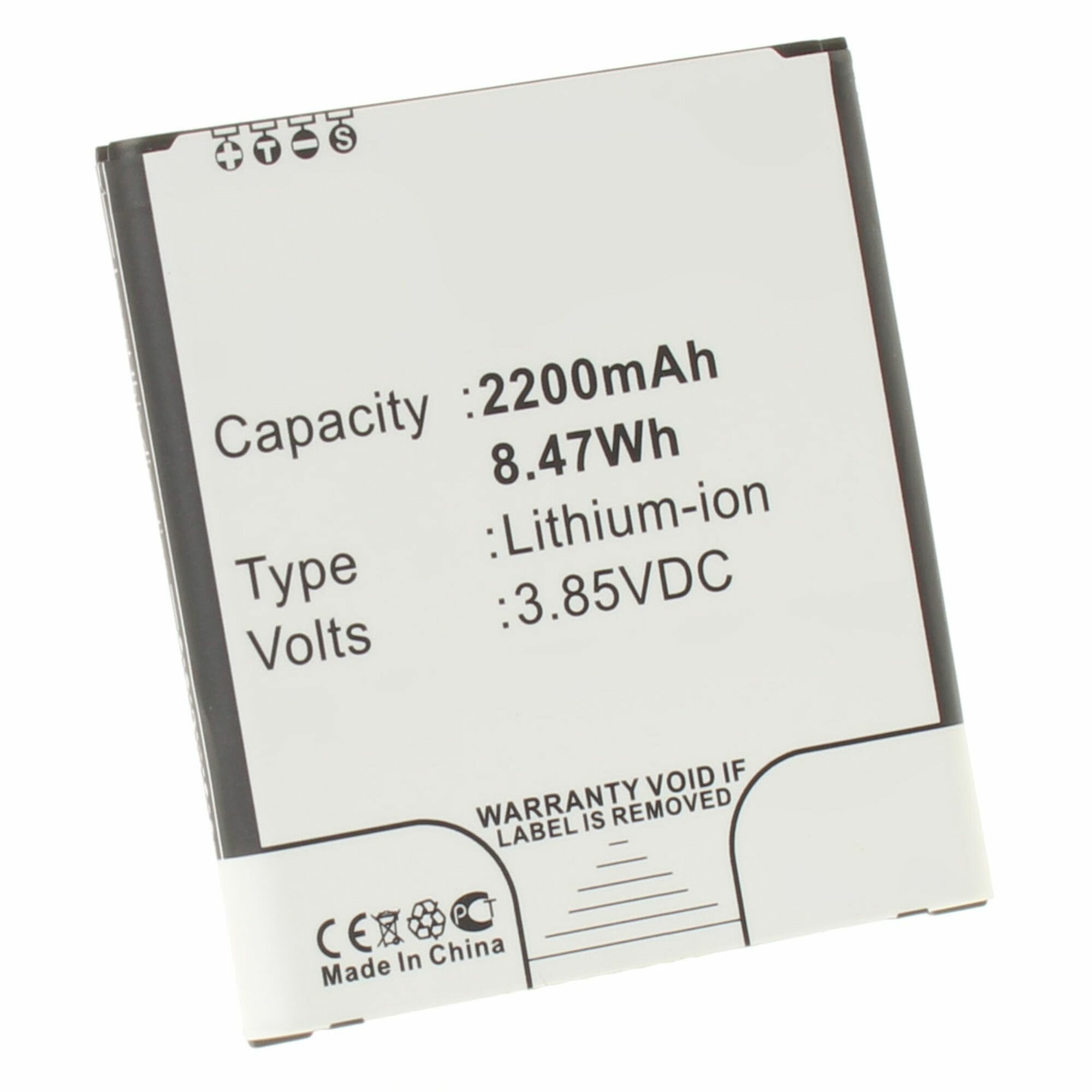 Аккумуляторная батарея iBatt 2200mAh для Samsung EB-BG510CBC, Galaxy Core Max, SM-G5108, Galaxy Core Max Duos