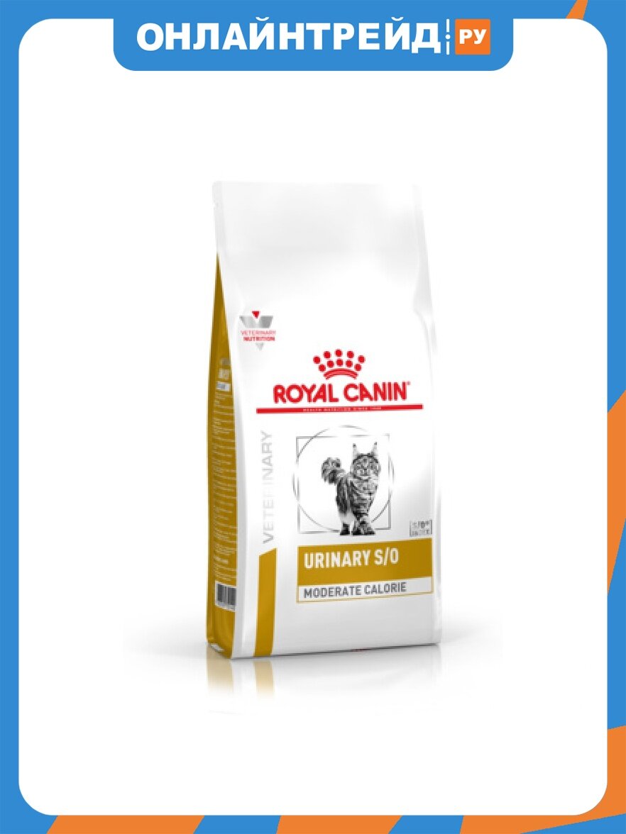 Корм сухой Royal Canin Urinary S/O Moderate Calorie Feline для кошек при заболевании мочевыделительной системы 350г