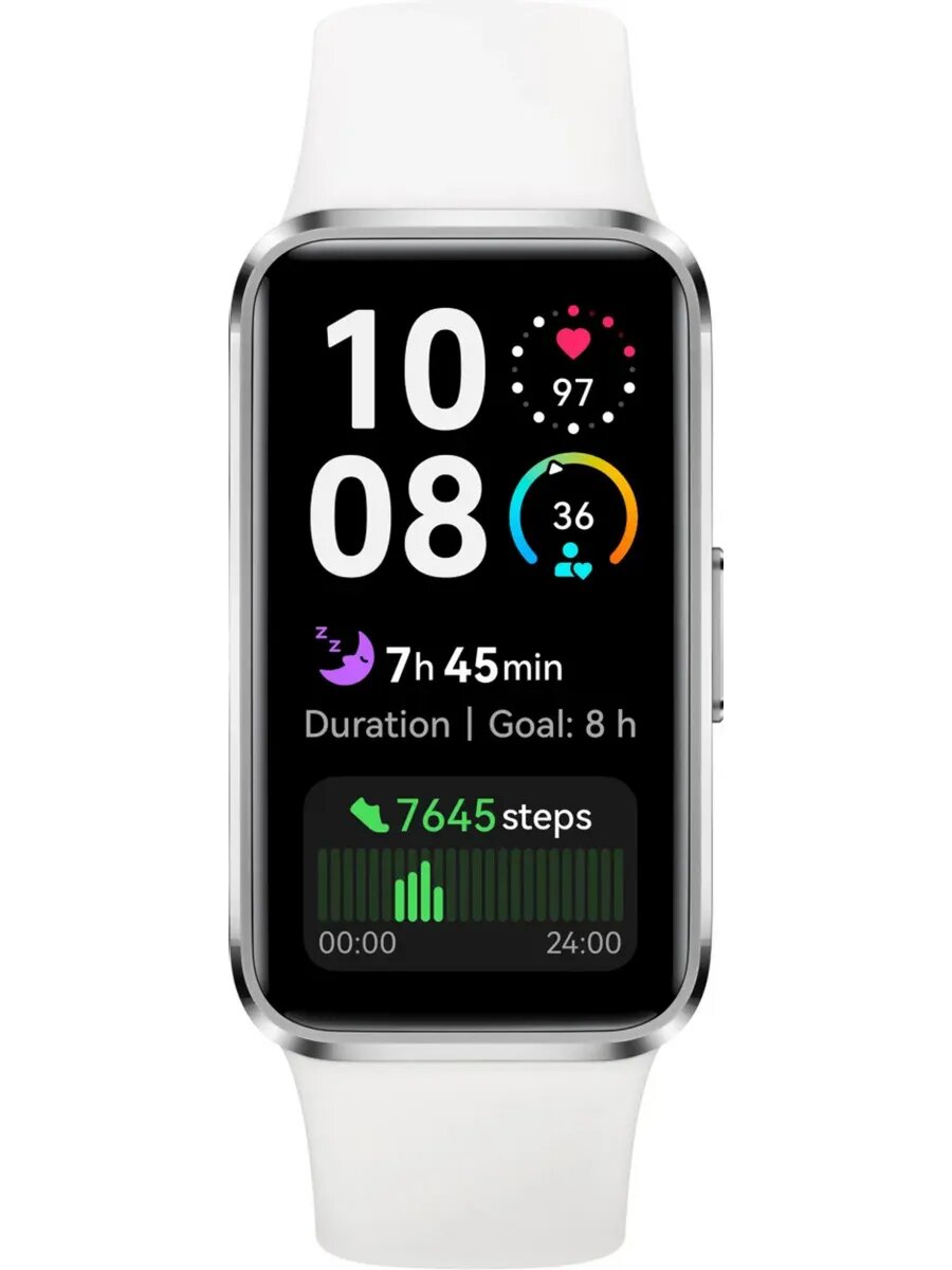 Фитнес-браслет HUAWEI Band 10 Белый Ростест (ЕАС), 1.47" AMOLED — фото 1