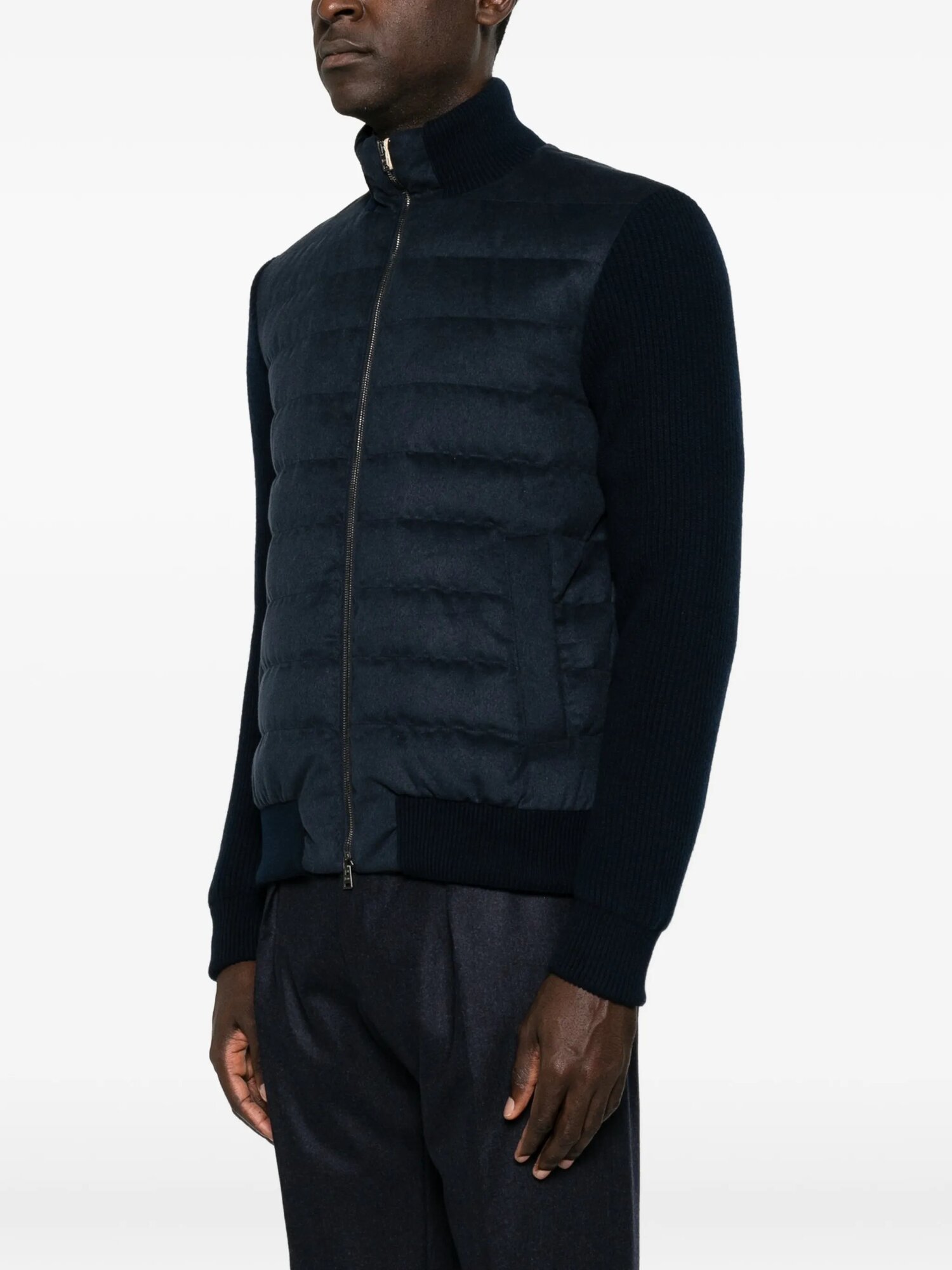Куртка Herno Quilted ribbed-sleeves jacket, размер 50 — фото 1