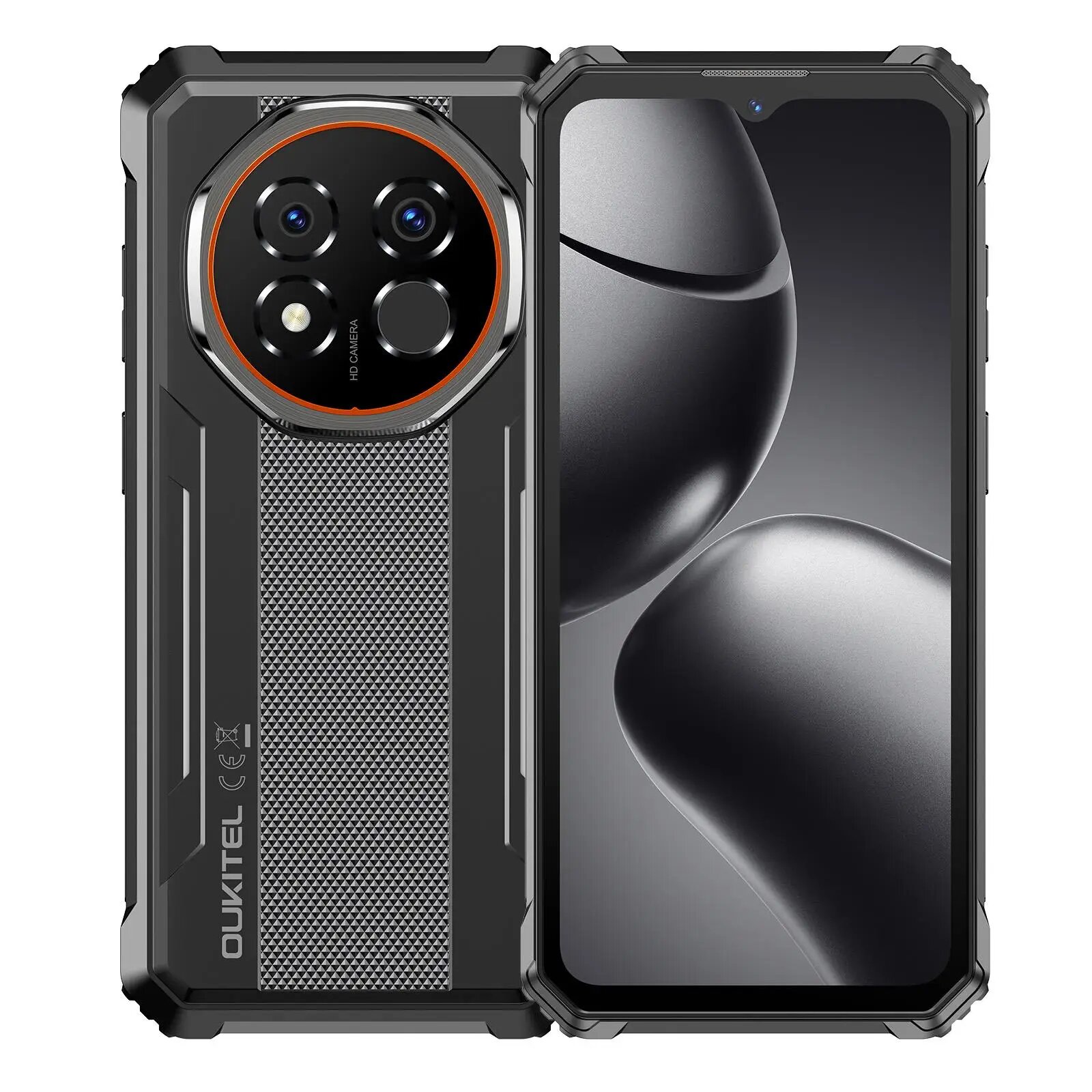 Защищенный телефон OUKITEL G6, 4 ГБ ОЗУ, 128 ГБ ПЗУ, 6,52-дюймовый FHD-экран, Android 15, аккумулятор 10600 мАч.