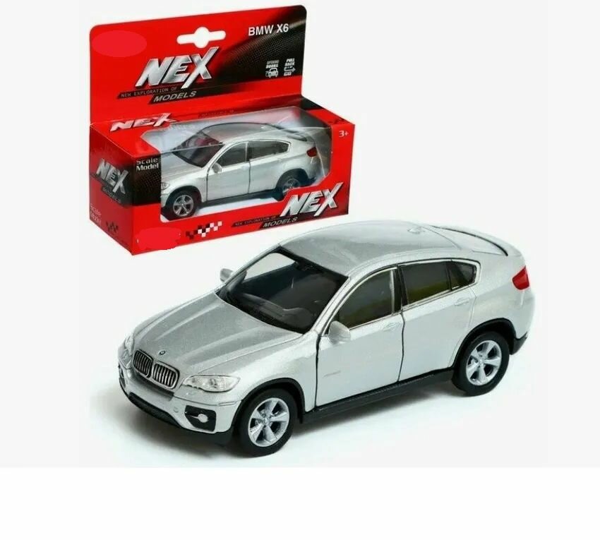 Игрушка Модель машины 1:34/39 BMW X6 43617 серебр