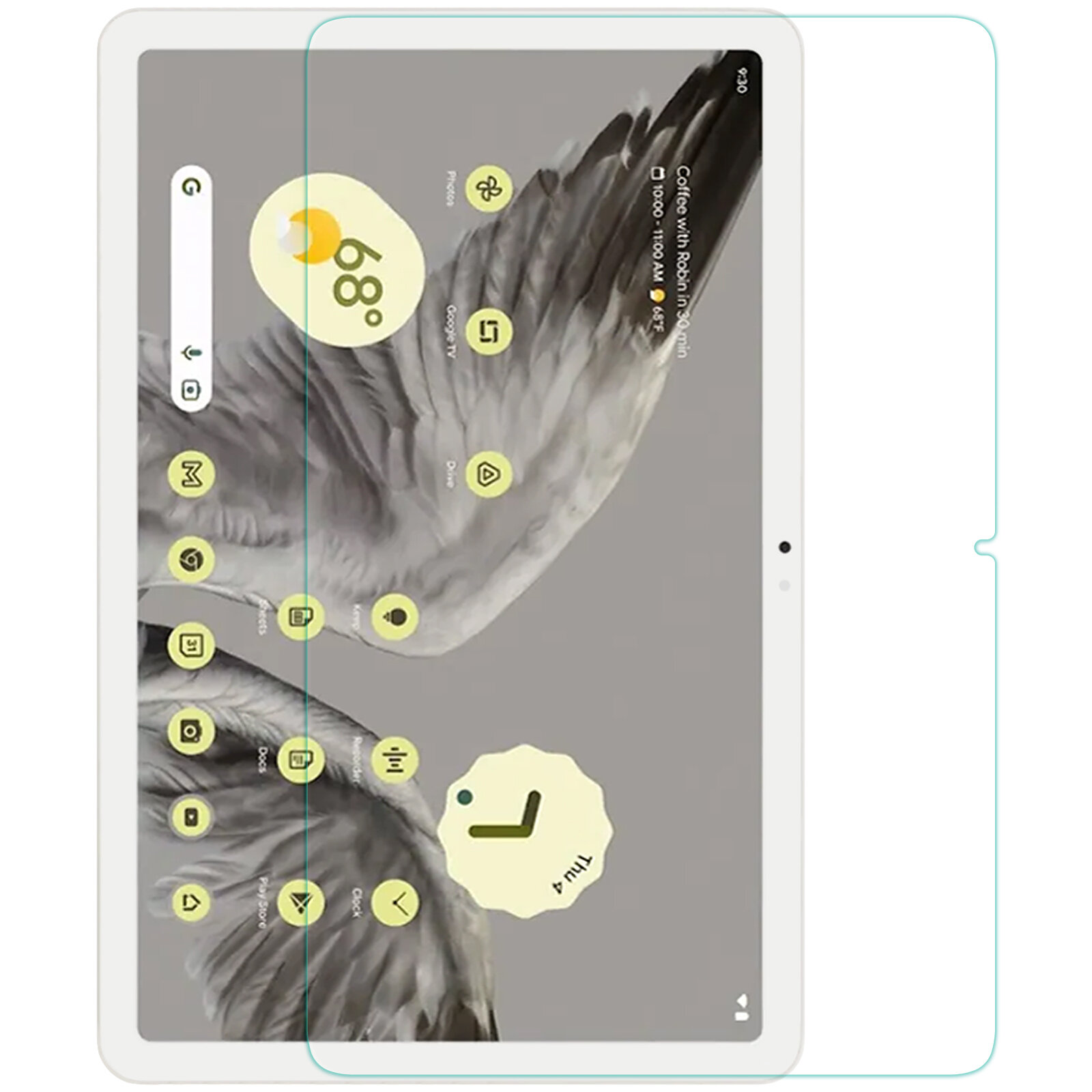 Антибликовое закаленное стекло от Nillkin для планшета Google Pixel Tablet, толщина 0,3мм, серия H+ Anti-Explosion Glass Screen Protector