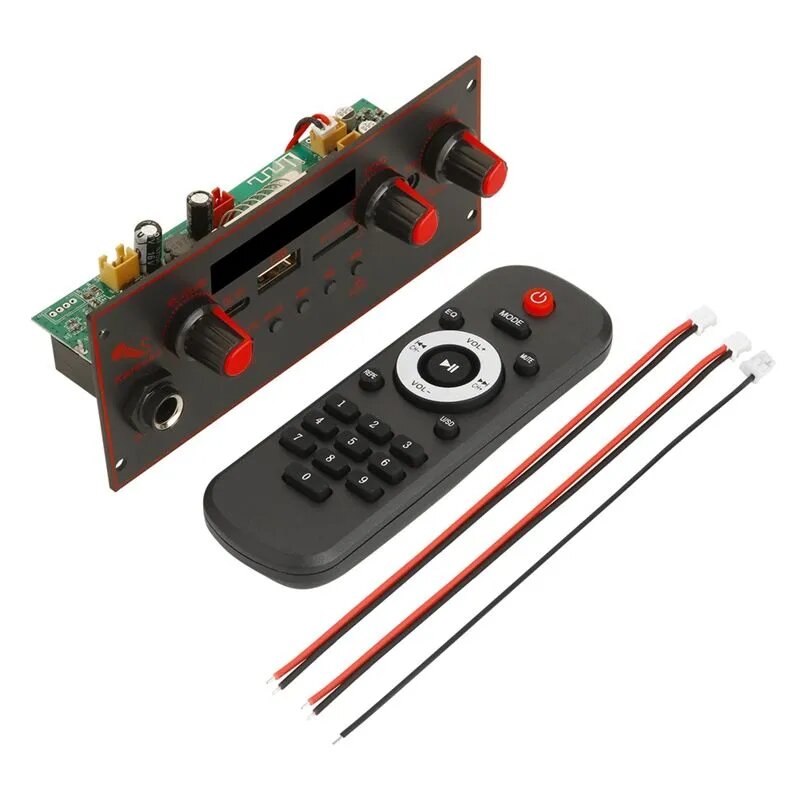 Audio Player Bluetooth 5.0 MP3 Decoder Board 10W Усилитель 5V DIY -Плеер CAR FM Radio Module TF USB MIC Record
