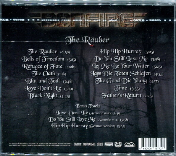 Компакт-диск Bonfire — The Rauber (RU)(CD) — фото 1