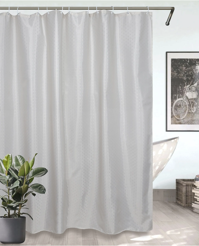 Штора для ванной light grey 180х200 BathPlus SK-10, полиэстер