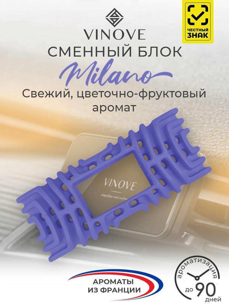 Сменный блок для ароматизатора Vinove Милан сменный картридж ароматический картридж