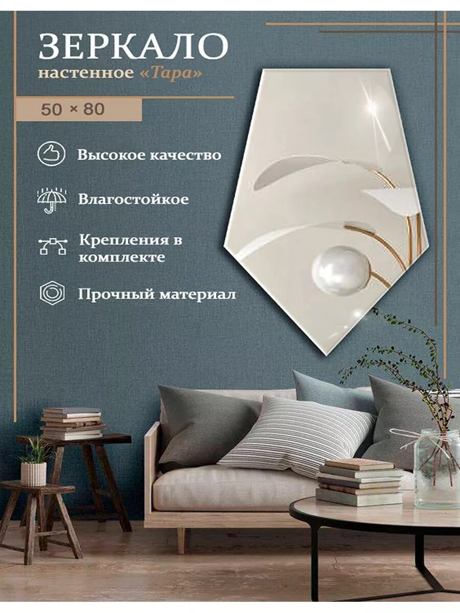 Зеркало настенное 50х80