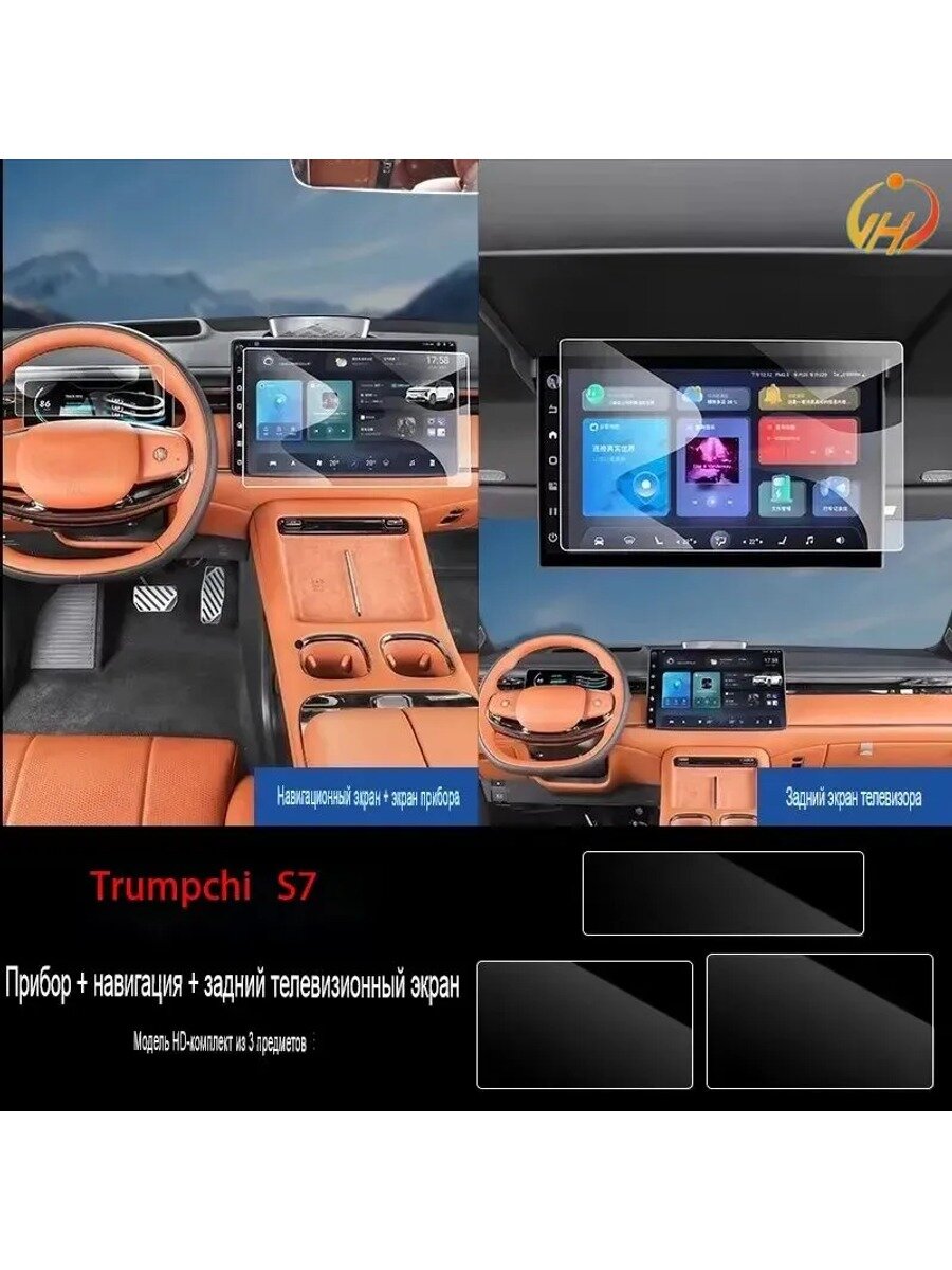 Закаленное стекло для экрана GAC Trumpchi S7 2025 2026 с антибликовым покрытием