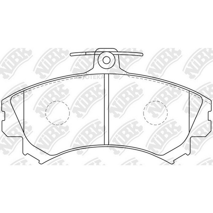 Колодки тормозные дисковые mitsubishi carisma (da) carisma седан (da) colt czc vi кабриолет (rg) col NIBK PN3090